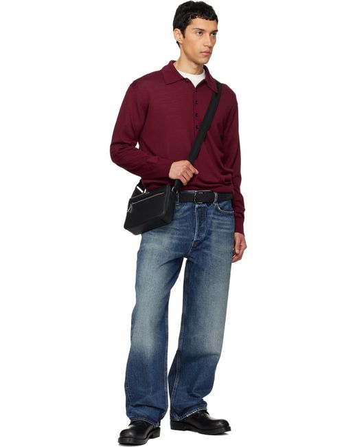 BOSS Logo Lettering Crossbody Bag in Black for Men | Lyst UK