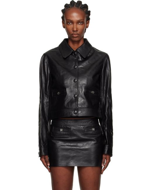 Amiri Ma Leather Jacket in Black | Lyst