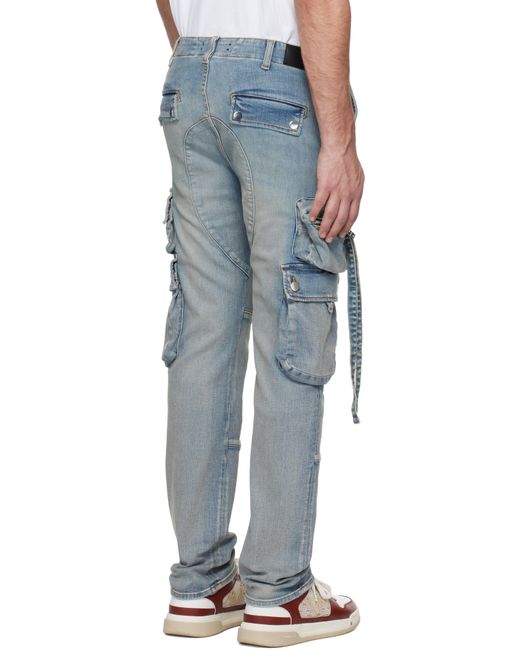 Amiri Tactical Denim Cargo Pants in Blue for Men | Lyst