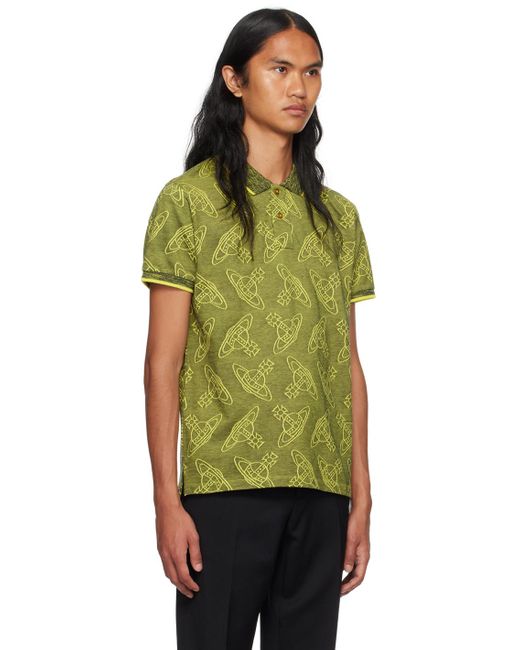 Vivienne Westwood Yellow Classic Polo in Green for Men | Lyst
