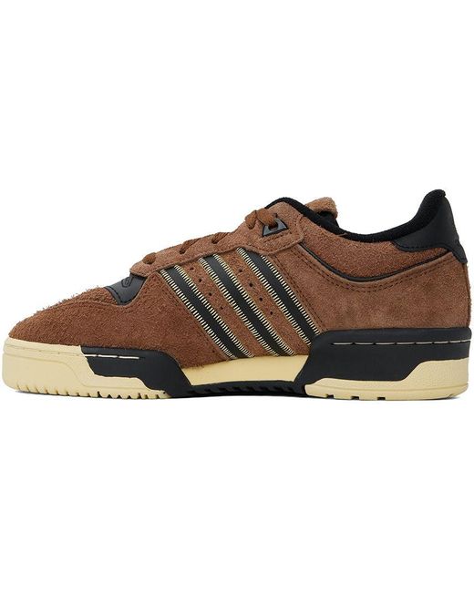 adidas Originals Brown Rivalry 86 Low Sneakers in Black for Men | Lyst