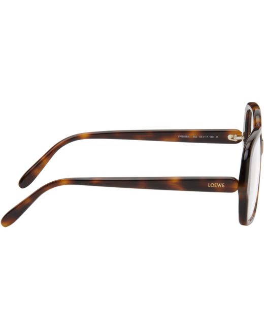 Loewe Square Slim Glasses in Black | Lyst
