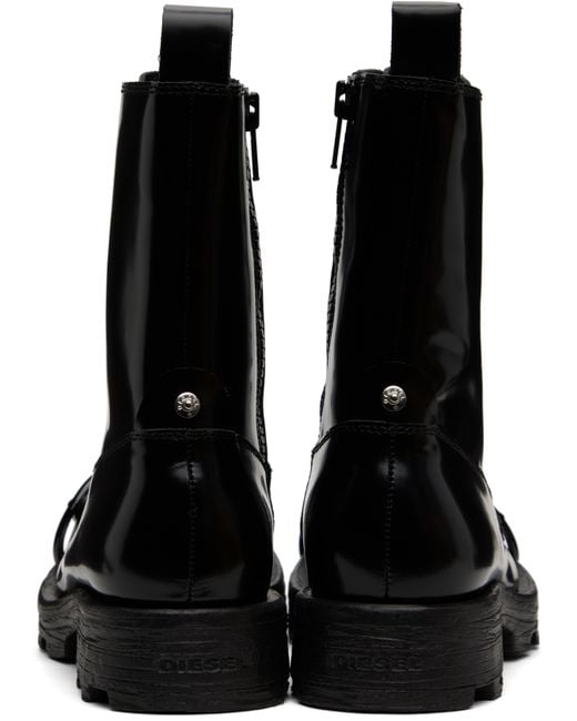 DIESEL D-Hammer Bt D Boots in Black for Men | Lyst