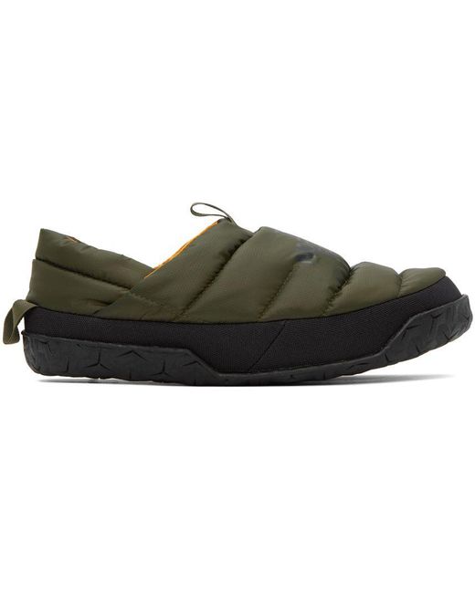The North Face Khaki Nuptse Mules in Black for Men | Lyst