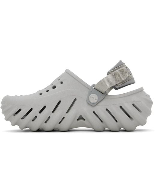 Crocs™ Gray Echo Clogs in Black | Lyst UK
