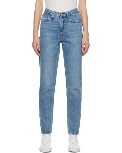 Levis Blue 80s Mom Jeans Lyst Uk
