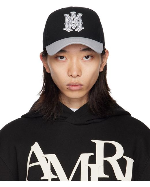 Amiri 'Ma' Canvas Cap in Black for Men | Lyst UK