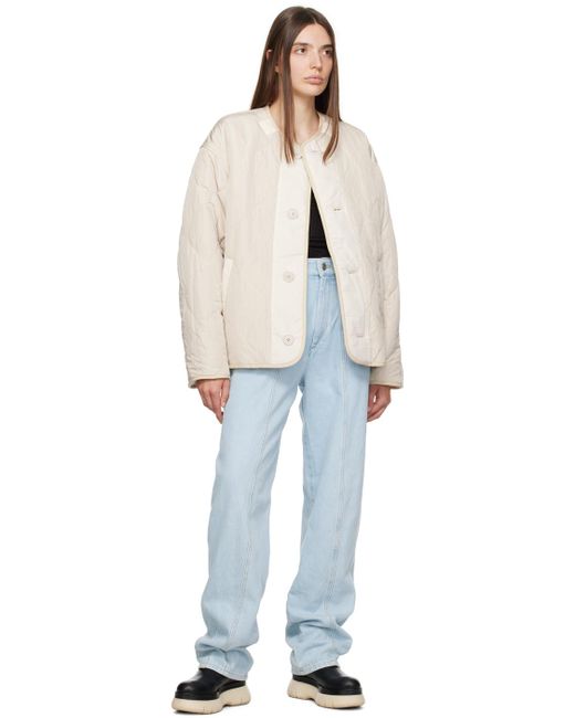 Isabel Marant Off- Himala Reversible Jacket in White | Lyst