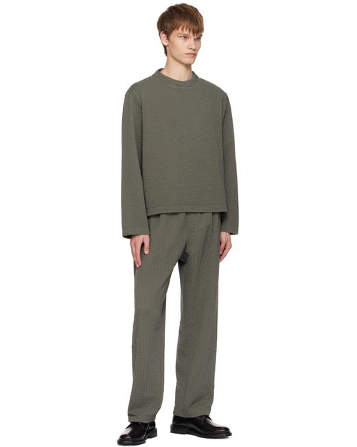 Craig Green Khaki Embroidered Linestitch Smock T-Shirt in Black for Men ...