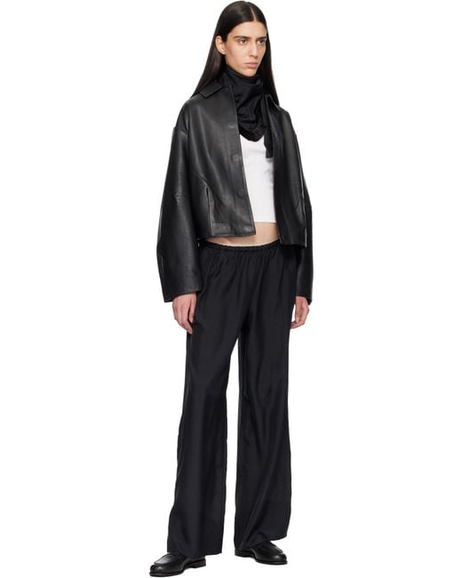 Toga Fringe Scarf in Black | Lyst