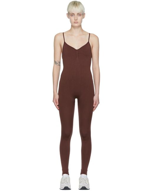 Prism Brown Balanced Jumpsuit in Black | Lyst UK