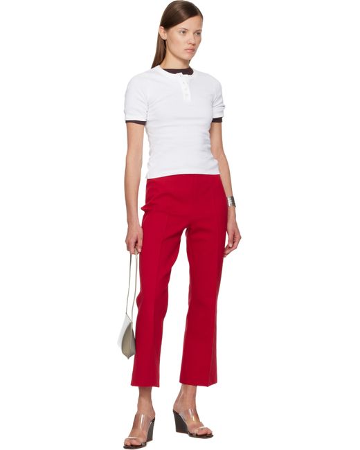 Flore Flore Jess Henley in Red | Lyst UK