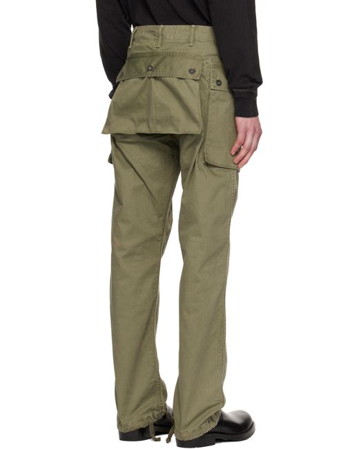 RRL Herringbone Field Cargo Pants in Green for Men | Lyst UK