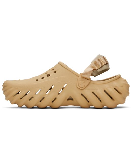 Crocs™ Tan Echo Clogs in Black for Men | Lyst