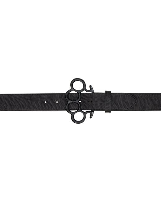 Wacko Maria Johnny Leather Belt in Black for Men | Lyst