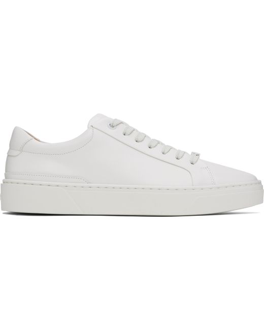 BOSS Gary Leather Low-Top Sneakers in Black for Men | Lyst