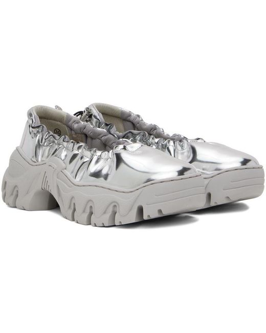 Rombaut Ssense Exclusive Silver Boccaccio Ii Ballerina Flats in Black ...