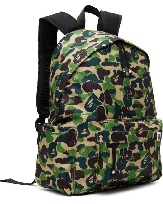 A Bathing Ape Abc Camo Daypack M Backpack in Green | Lyst