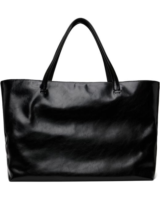 NOTHING WRITTEN Large Leather Tote in Black | Lyst