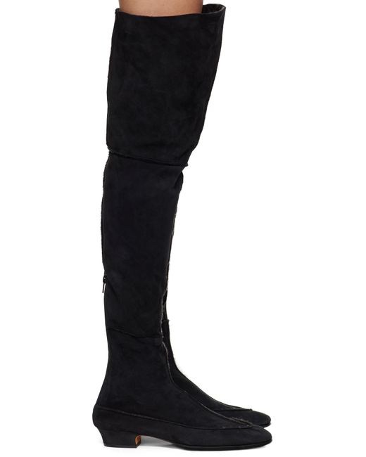 The Row Hereditas 25 Tall Boots in Black | Lyst UK