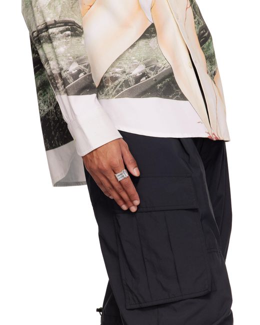 ALAN CROCETTI Crystallised Armour Ring in Gray for Men | Lyst