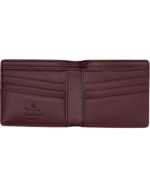 Vivienne Westwood Burgundy Billfold Wallet in Purple for Men | Lyst