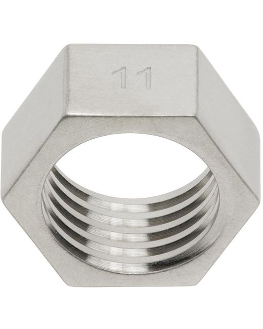 Maison Margiela Bolt & Nut Ring in Metallic for Men | Lyst