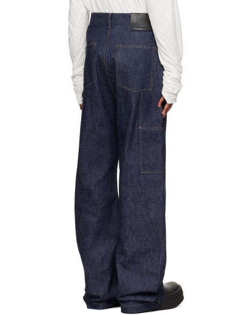 Rick Owens Porterville Double Knee Geth Cut Jeans in Blue for Men | Lyst