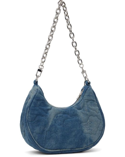 A Bathing Ape Camo Quilting Denim Moon Shape Bag in Blue | Lyst