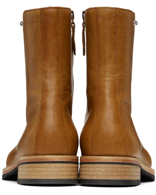 Our Legacy Tan Camion Boots in Brown for Men | Lyst
