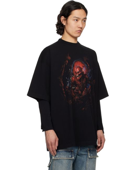 Vetements Death Metal Oversized T-Shirt in Black for Men | Lyst