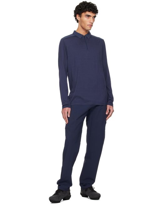 Veilance Frame Ls Polo in Blue for Men | Lyst UK