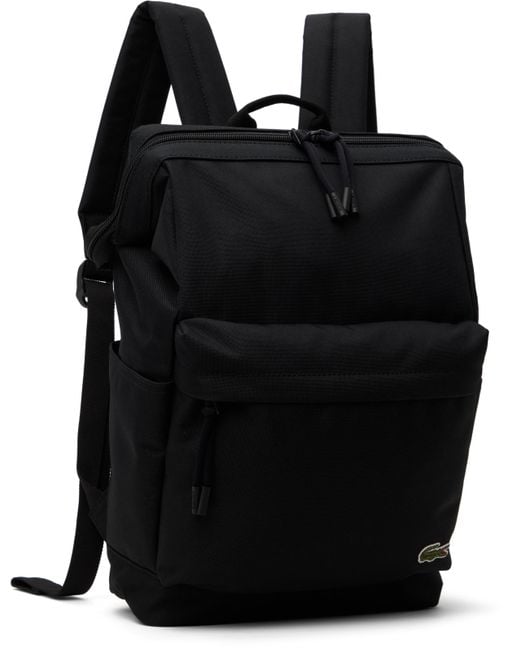 Lacoste Neocroc Small Rectangular Backpack in Black for Men | Lyst