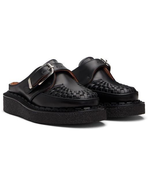 George Cox Alaska Mule Loafers in Black | Lyst