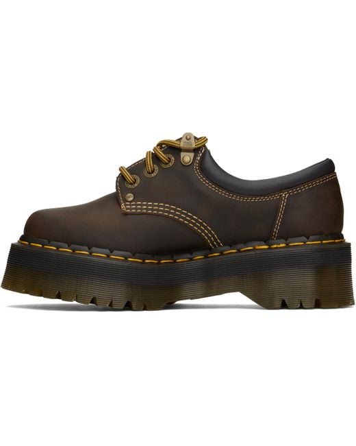 Dr. Martens 8053 Arc Crazy Horse Leather Platform Derbys in Black for ...