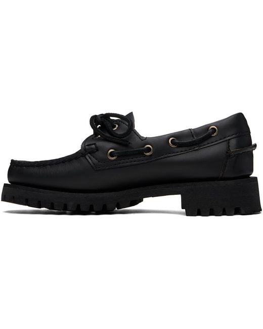 Sebago Ranger Moc Soft Loafers in Black | Lyst