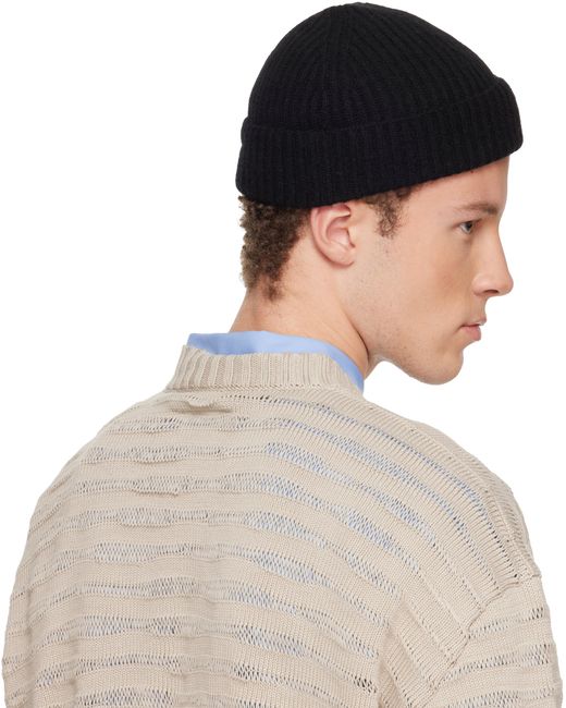 MM6 by Maison Margiela Ribbed Wool Beanie in Blue for Men | Lyst UK