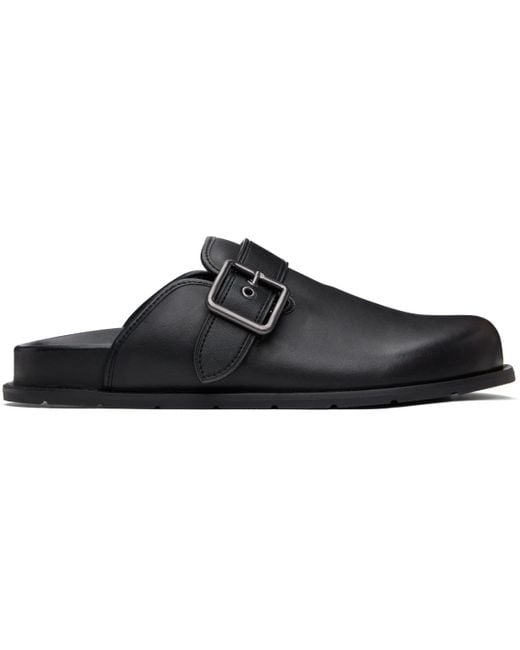 COACH Buckle Clogs in Black for Men | Lyst