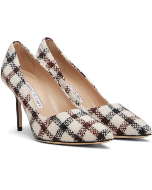 Manolo Blahnik Off- Bb 90 Heels in Black | Lyst UK