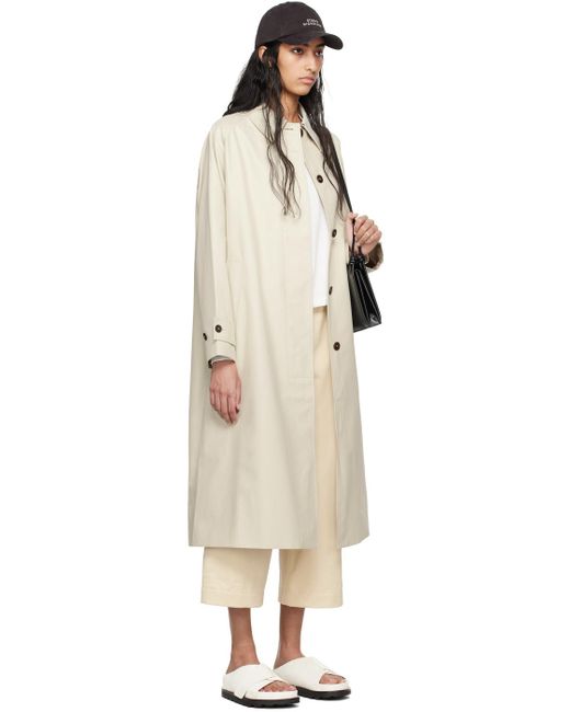 Studio Nicholson Holin Trench Coat in Natural | Lyst