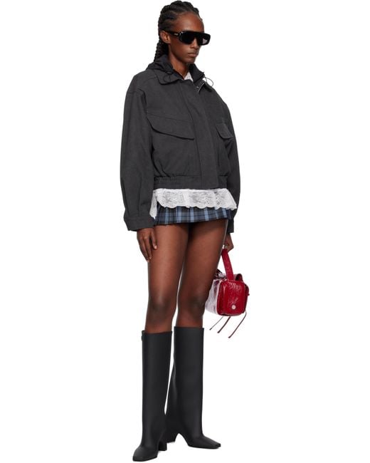 Pushbutton Hooded Jacket in Black | Lyst UK