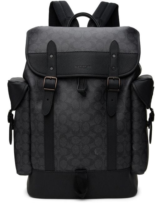 COACH Hitch Backpack in Black for Men | Lyst