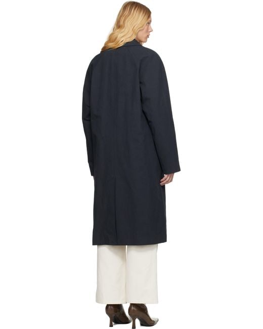 A.P.C. Mac Eduoard Trench Coat in Black | Lyst