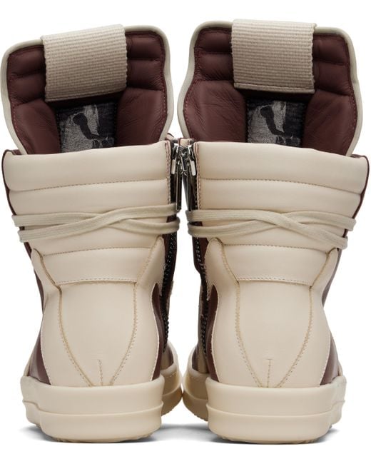 Rick Owens Concordians Geobasket Sneakers in Brown for Men | Lyst UK