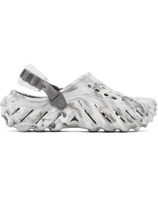 Crocs™ Echo Marbled Clogs in Black for Men | Lyst