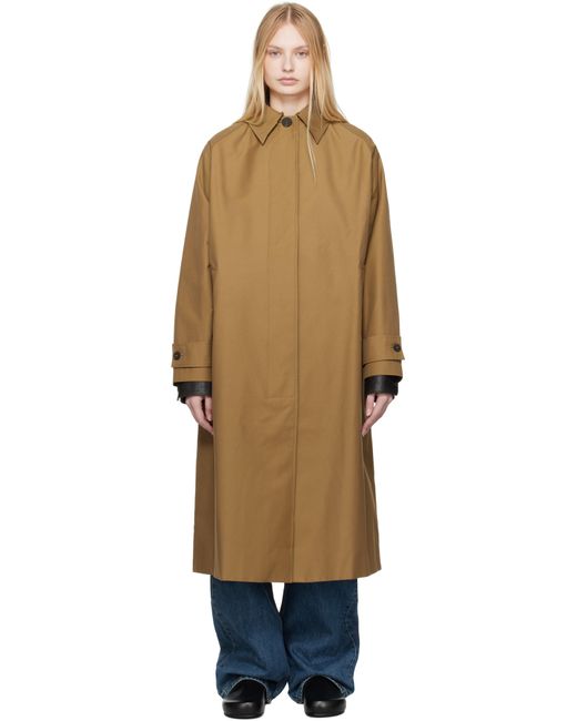 Studio Nicholson Tan Holin Trench Coat in Blue | Lyst