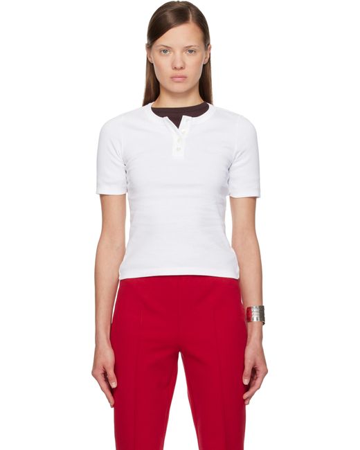 Flore Flore Jess Henley in Red | Lyst UK