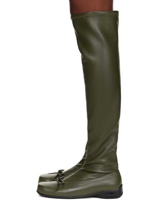 OPEN YY Thigh High Ballet Boots in Black | Lyst