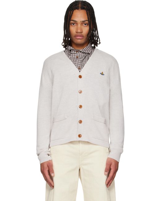 Vivienne Westwood Alex Cardigan in White for Men | Lyst UK