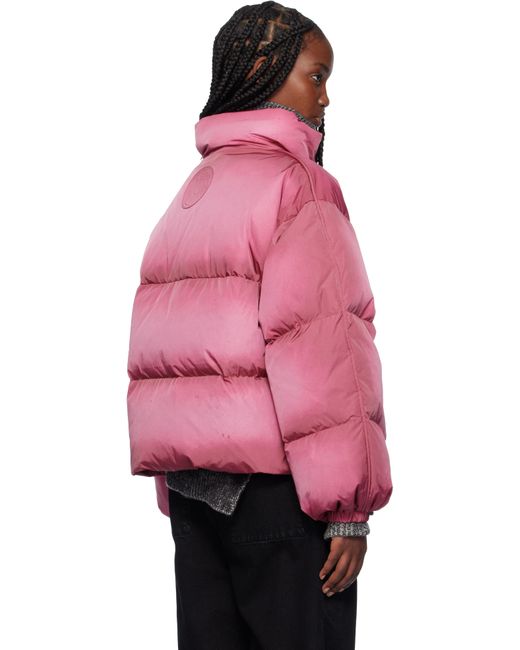 Acne Studios Down Puffer Jacket in Pink | Lyst